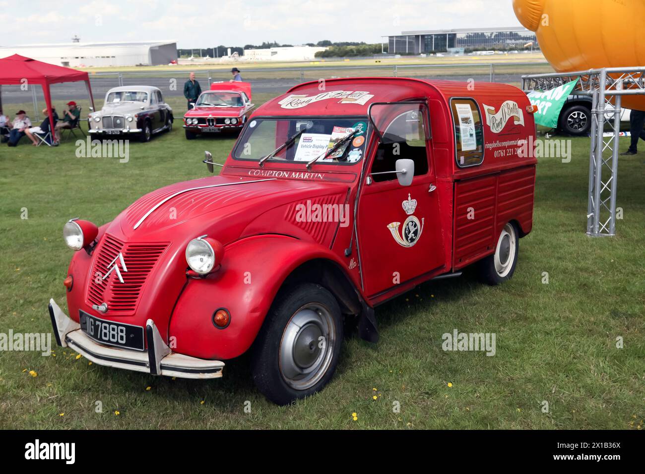 The 2CV Van used by the Ring O’ Bells pub, in the village of Compton ...