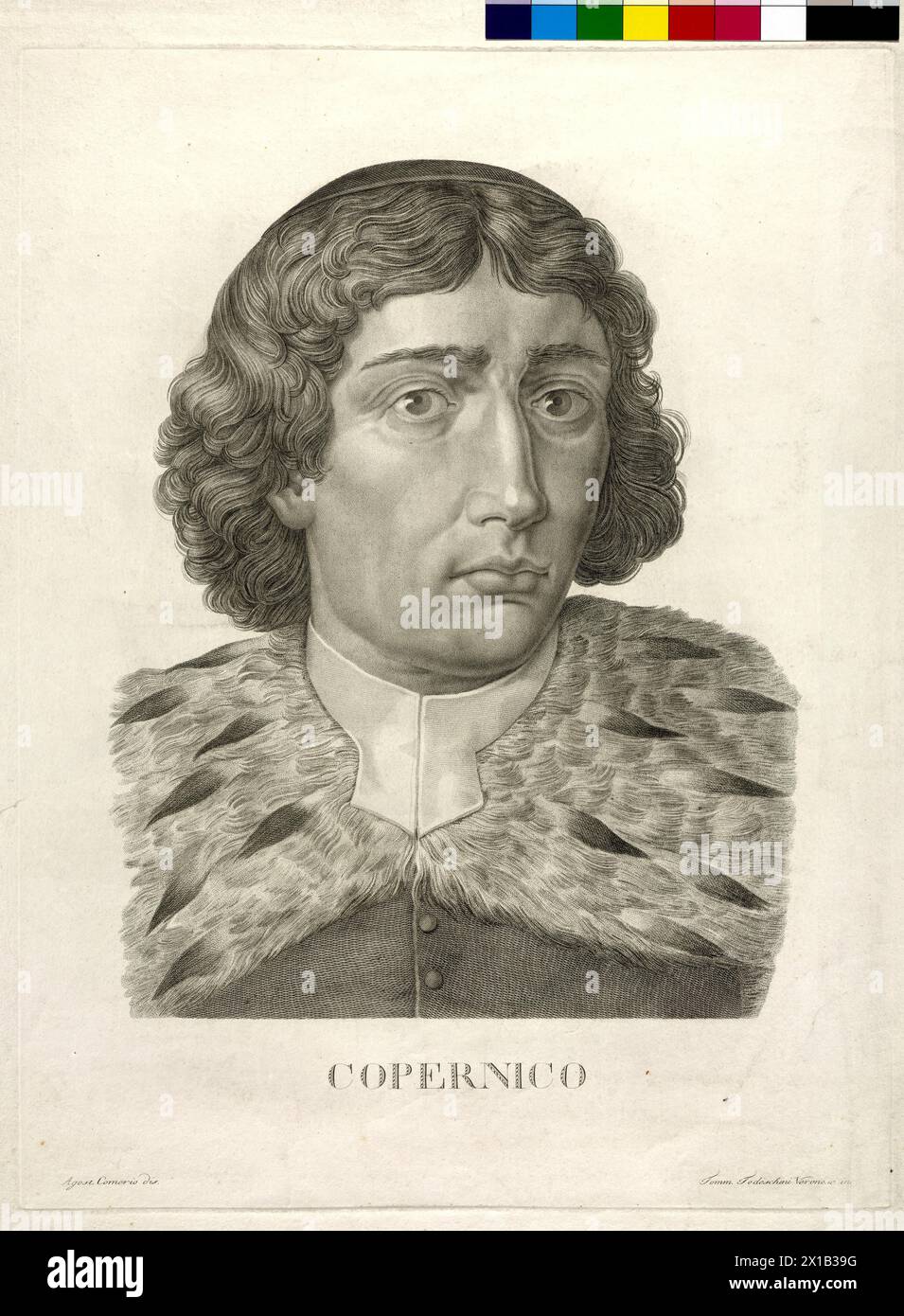 Copernicus, Nikolaus, copper engraving / stipple engraving by Tommaso ...