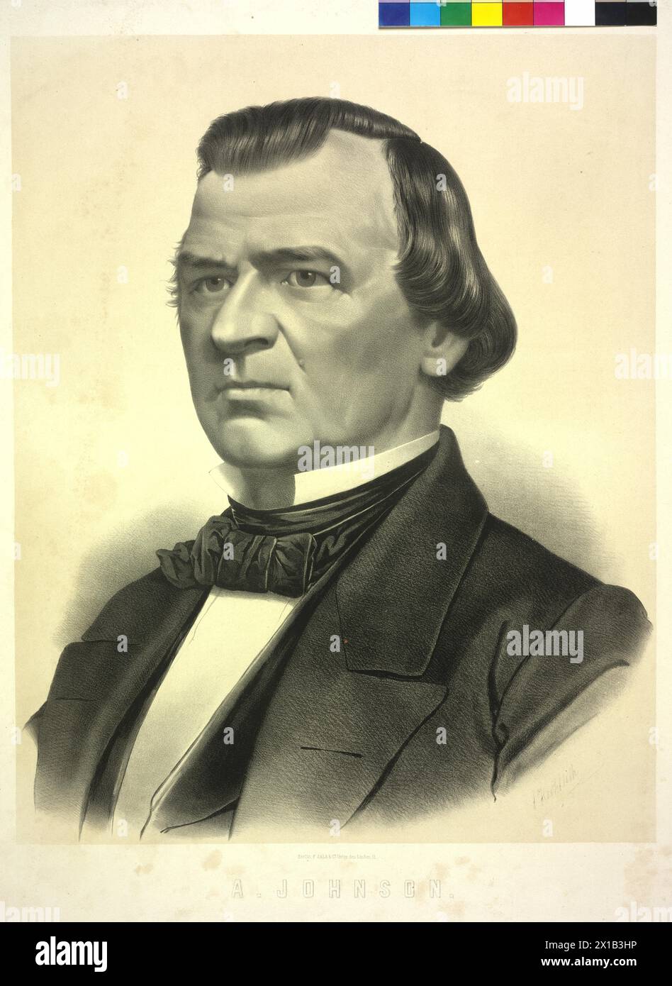 A. Johnson, lithograph by F. Hecht, - 19300101 PD23785 - Rechteinfo ...