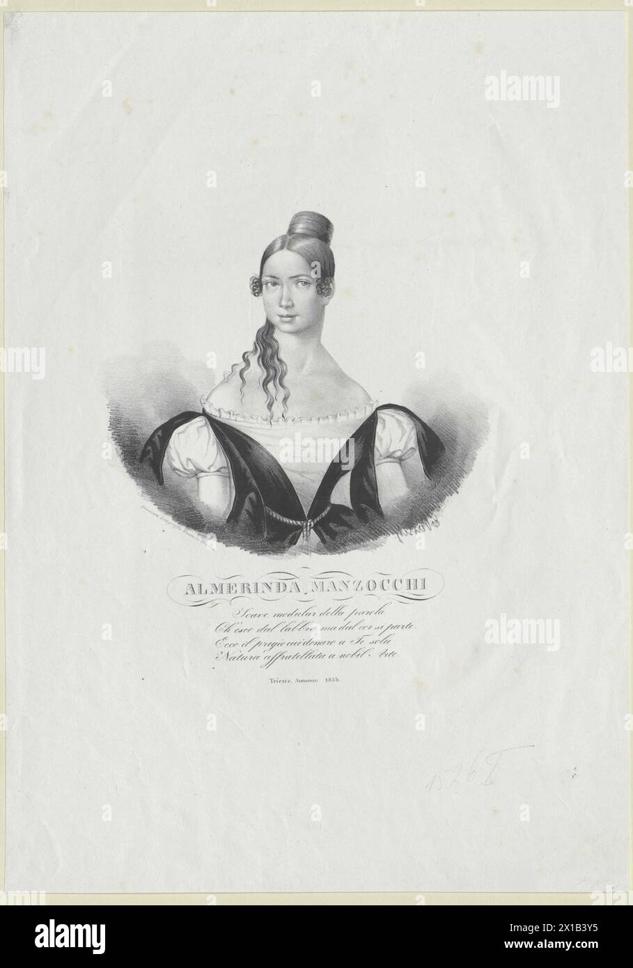 Manzocchi, Almerinda, lived circa 1834, - 19830422 PD0889 - Rechteinfo ...
