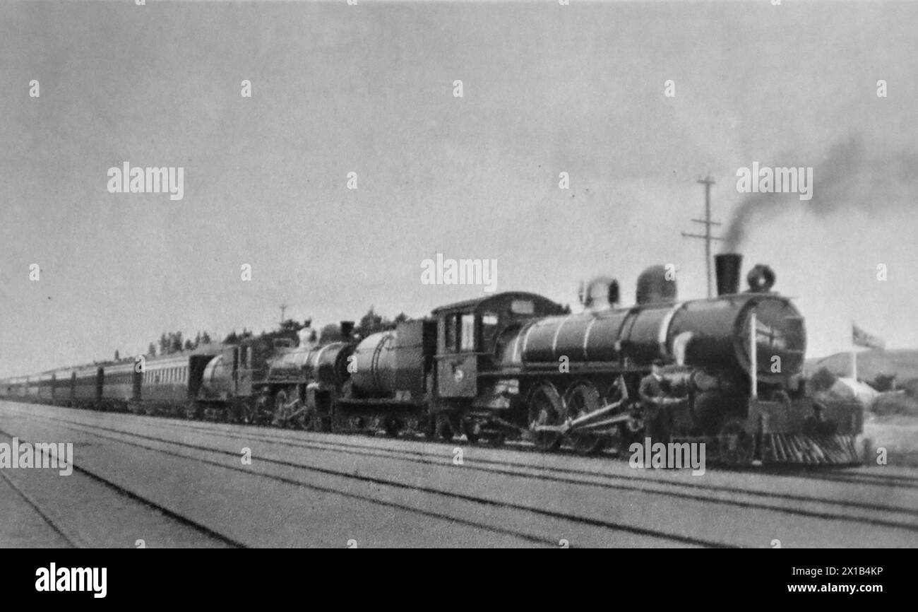 A special train at Springfield, New Zealand Government Railways ...