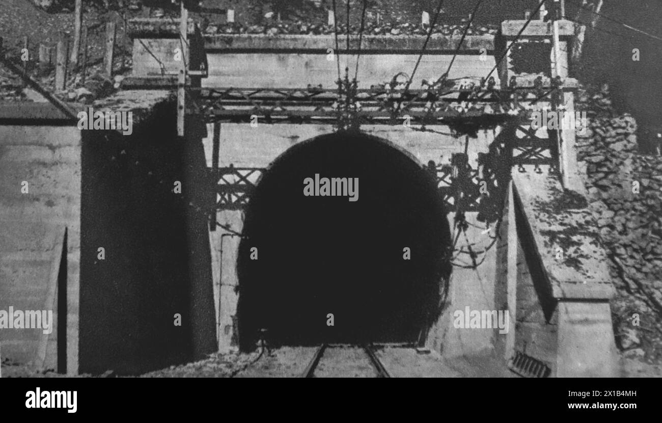 Entrance to the Otira Tunnel, New Zealand Government Railways ...