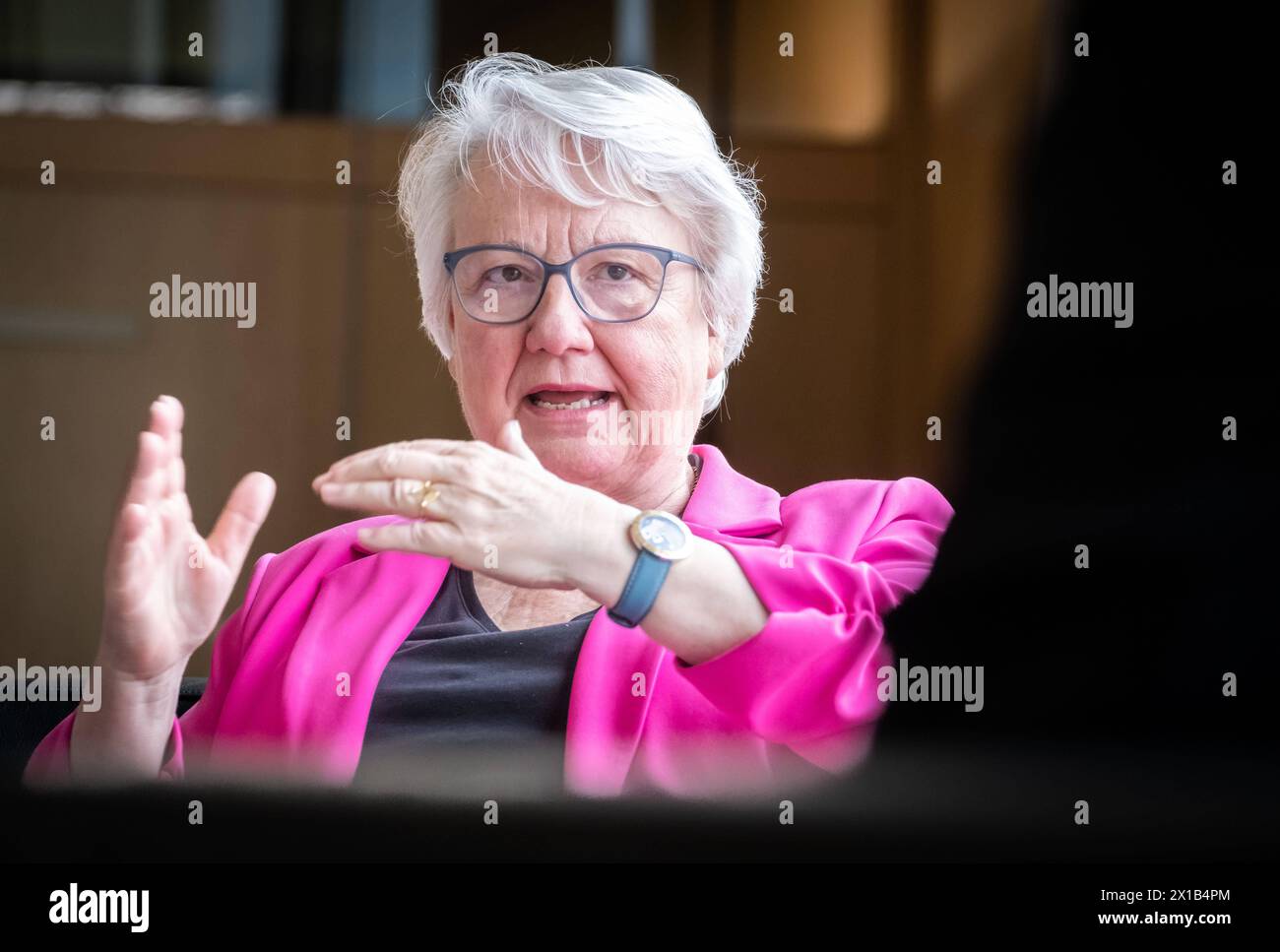 Gespräch mit Schavan 20240308 Interview im Landtag BaWü mit Annette ...