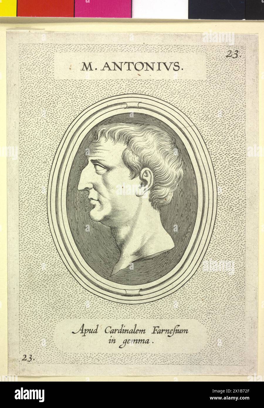 Antonius, Mark, triumvir, 44 consul beside caesar. pattern 43 with ...