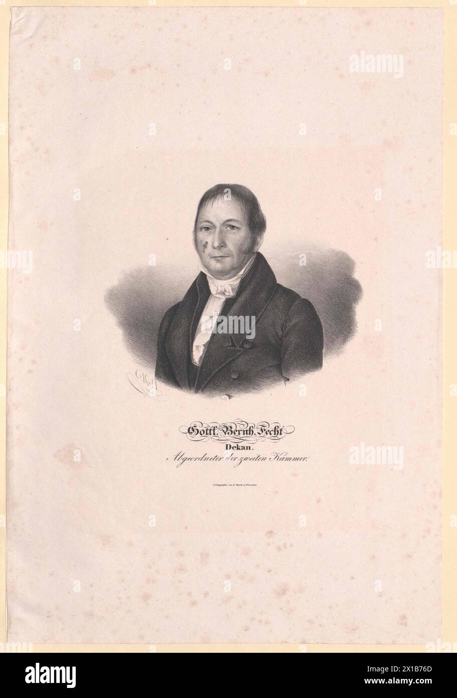 Fecht, Gottlieb Bernard, lived circa 1831, - 19830422 PD130314 ...
