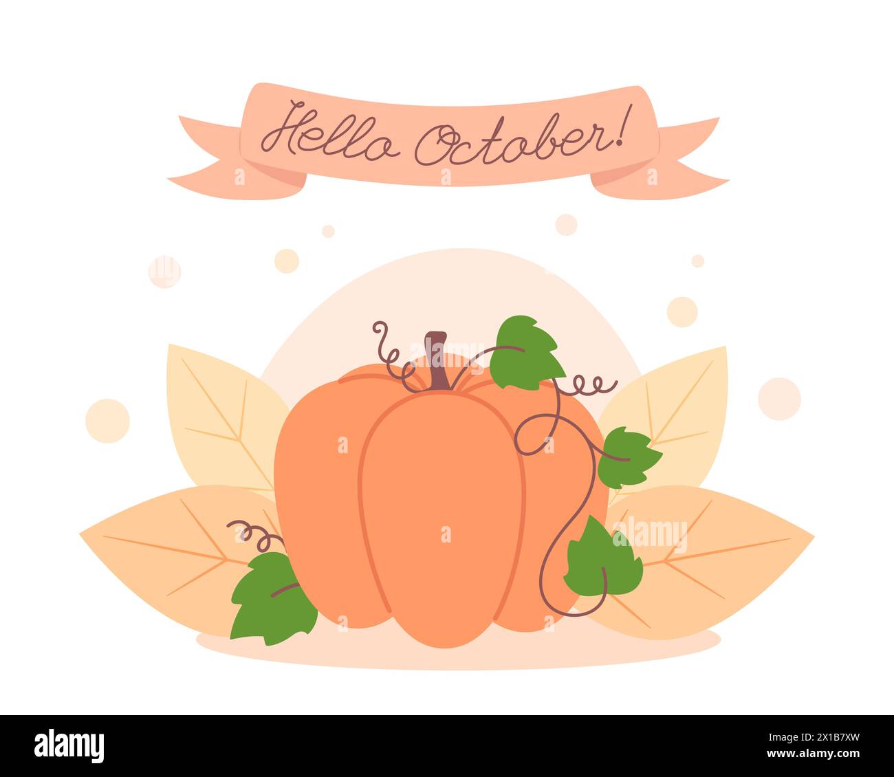 Hello autumn nature cartoon Cut Out Stock Images & Pictures - Alamy