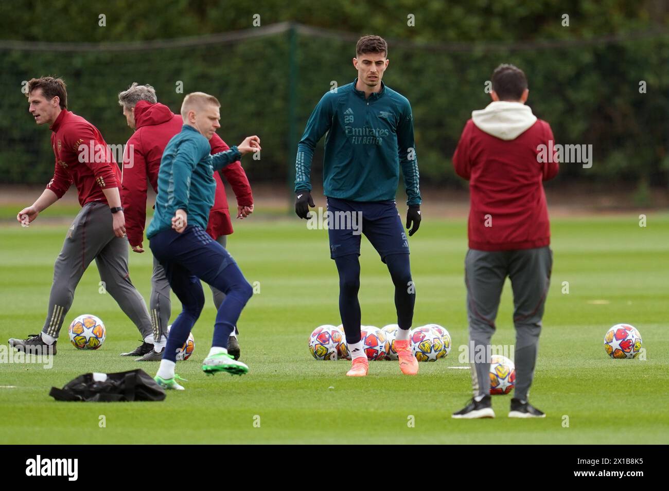 Arsenal's Kai Havertz during a training session at the Sobha Realty ...
