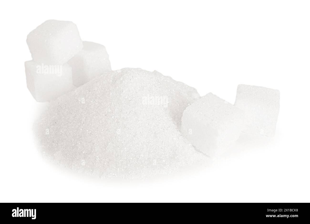 Different types of sugar isolated on white Stock Photo - Alamy