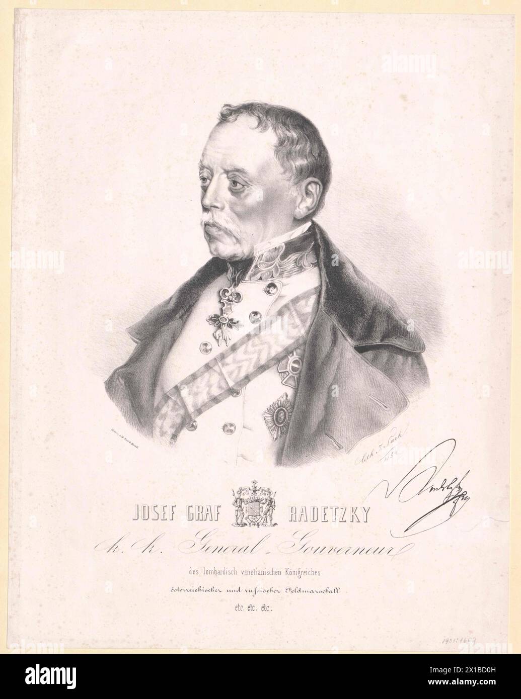 Radetzky von Radetz, Joseph count, - 19830422 PD46055 - Rechteinfo ...