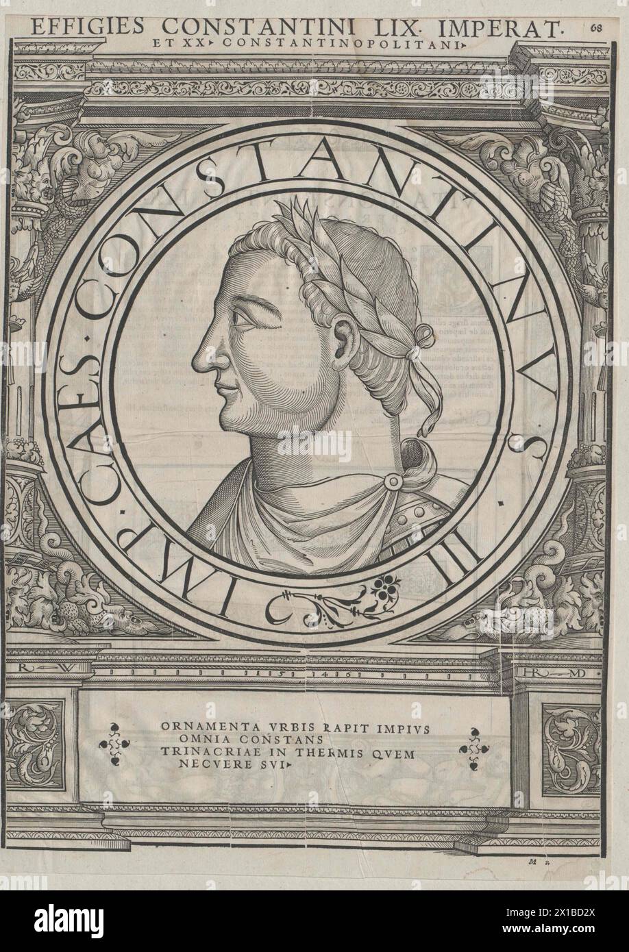 Constantine III, Eastern Roman emperor, 1st half 7th century ...