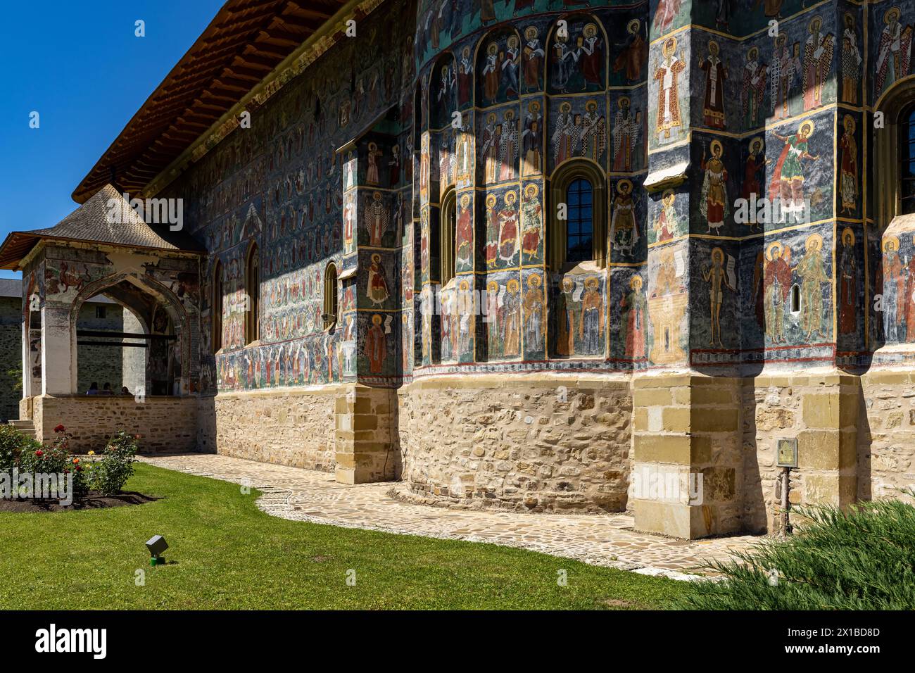 The monastery of Sucevita in Romania Stock Photo - Alamy