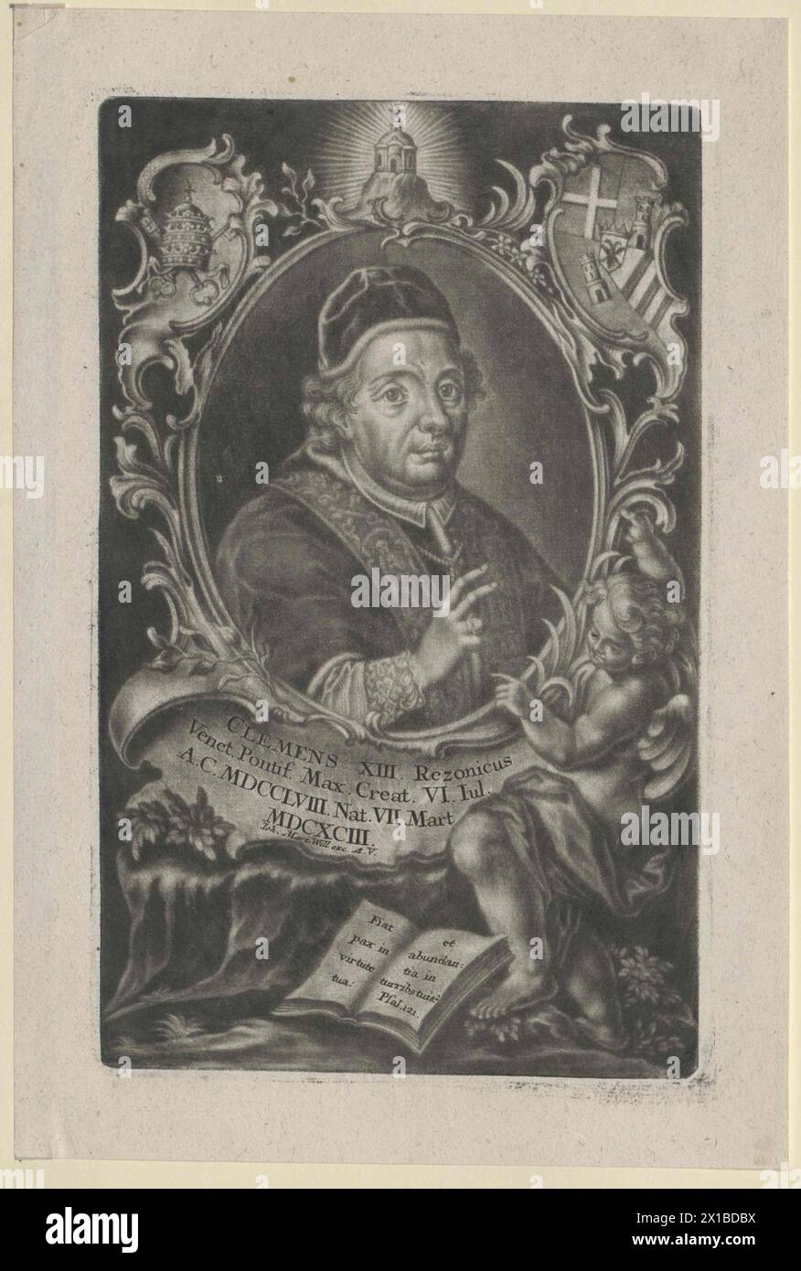Clement XIII, pope, - 19830422 PD47705 - Rechteinfo: Rights Managed (RM ...