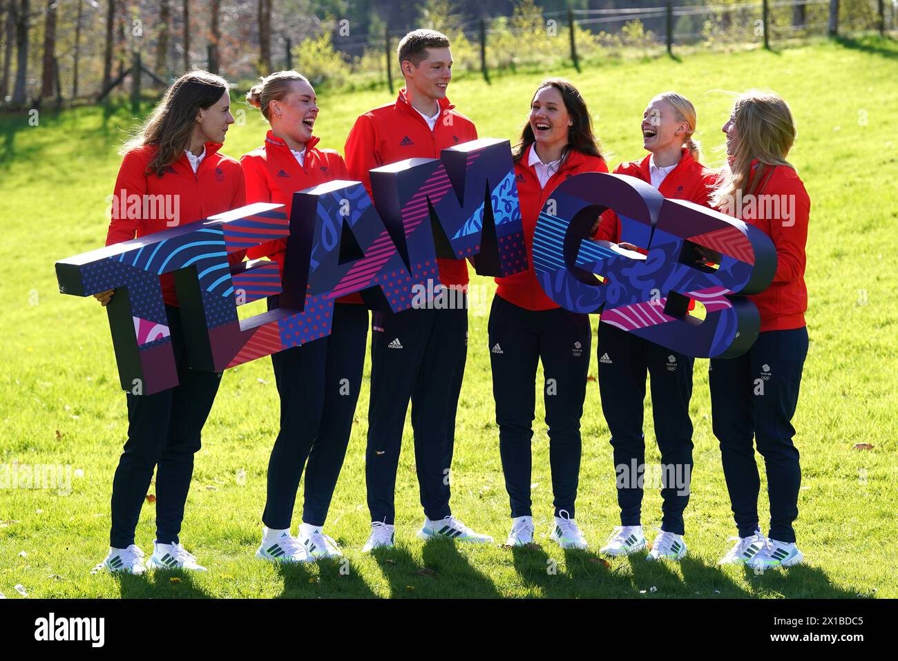 (left to right) Kathleen Dawson, Katie Shanahan, Duncan Scott, Angharad ...