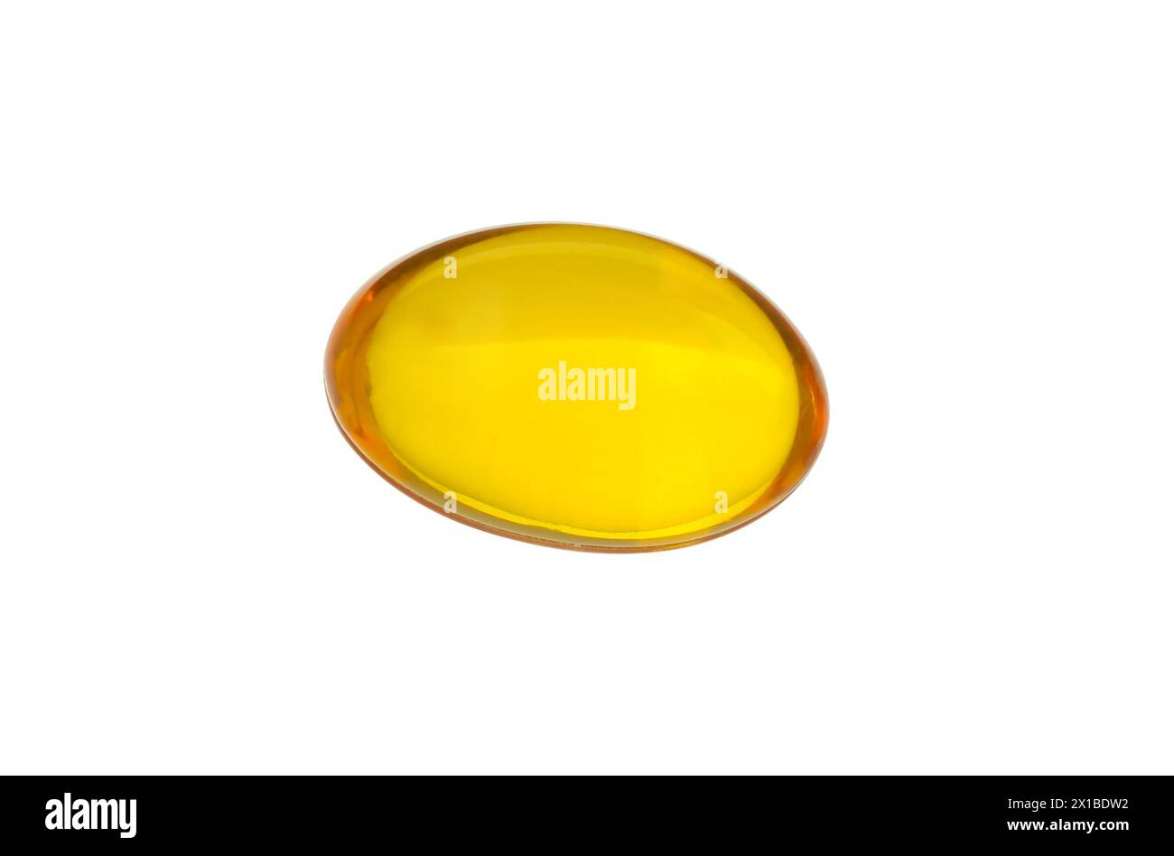 One vitamin capsule isolated on white. Health supplement Stock Photo ...