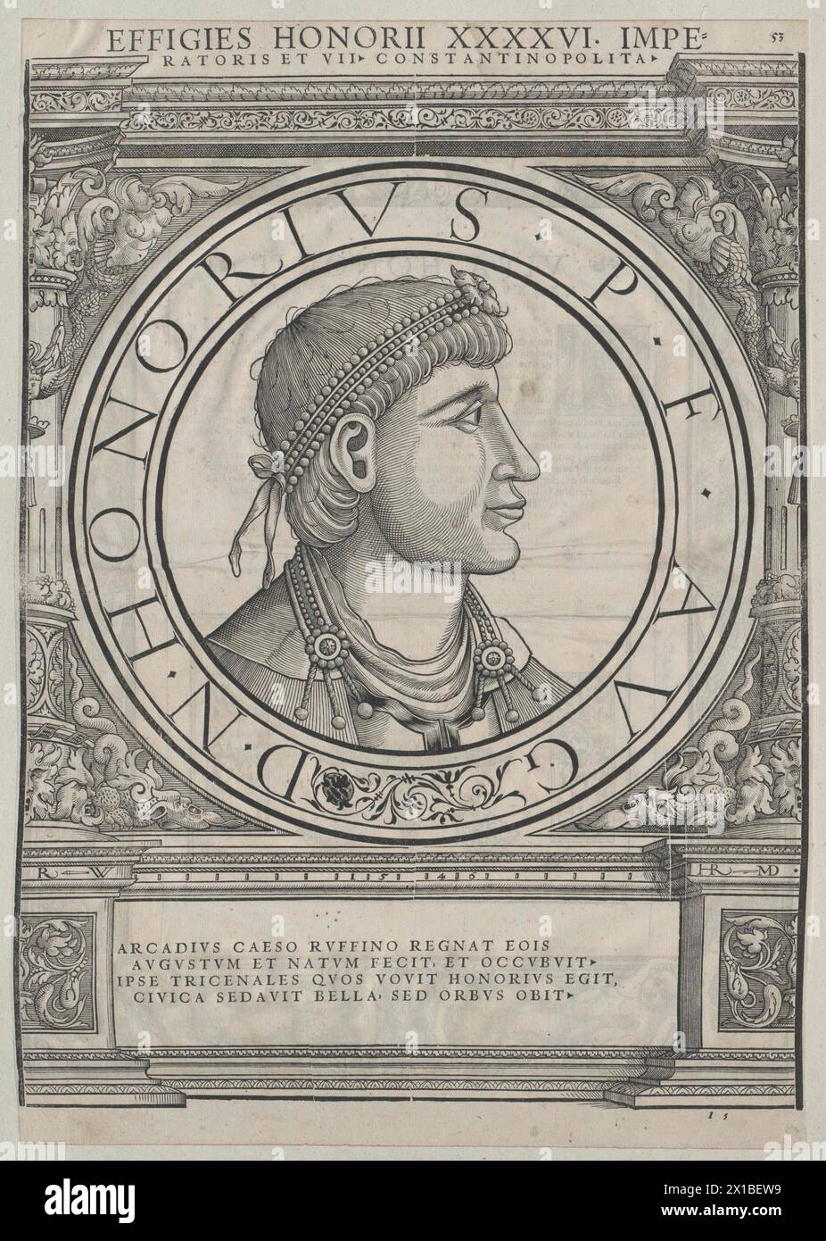 Honorius, West Roman emperor, - 19830422 PD50919 - Rechteinfo: Rights ...