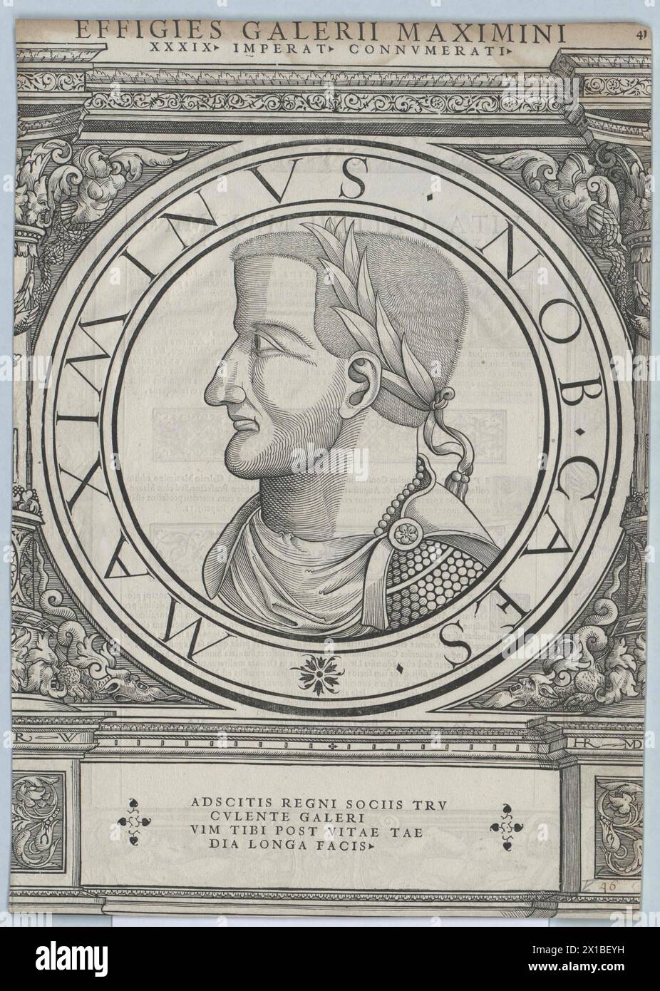 Maximinus Daia, Roman emperor, - 19830422 PD51200 - Rechteinfo: Rights ...