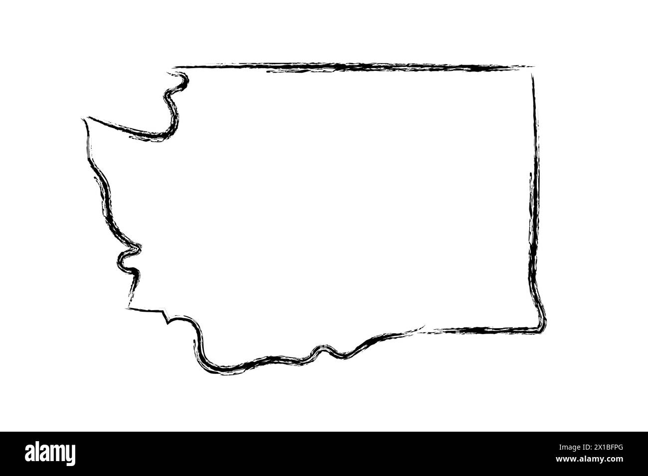 Clipart Washington State Map