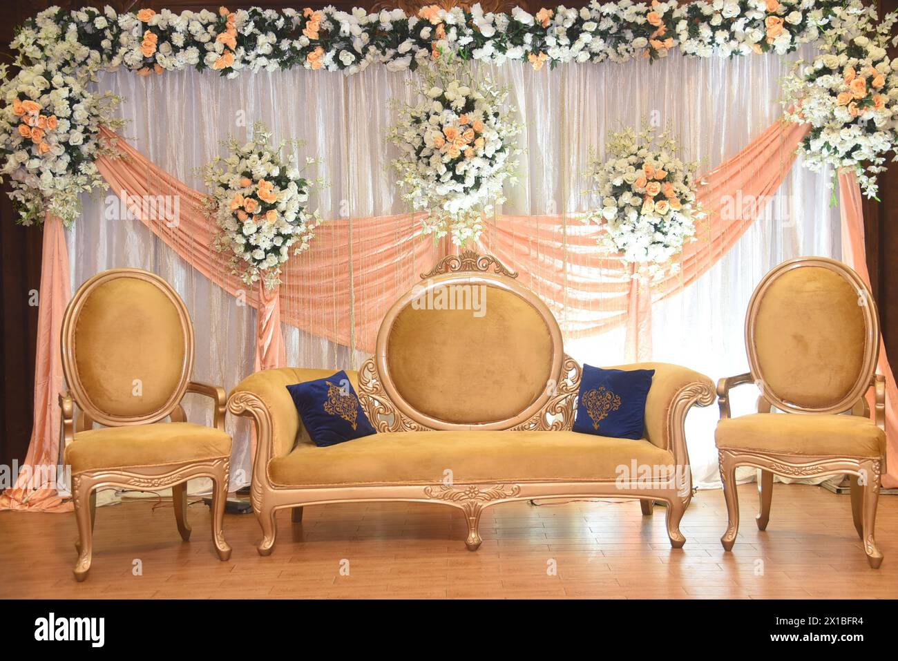 Traditional indian wedding decorations in hi-res stock photography and ...