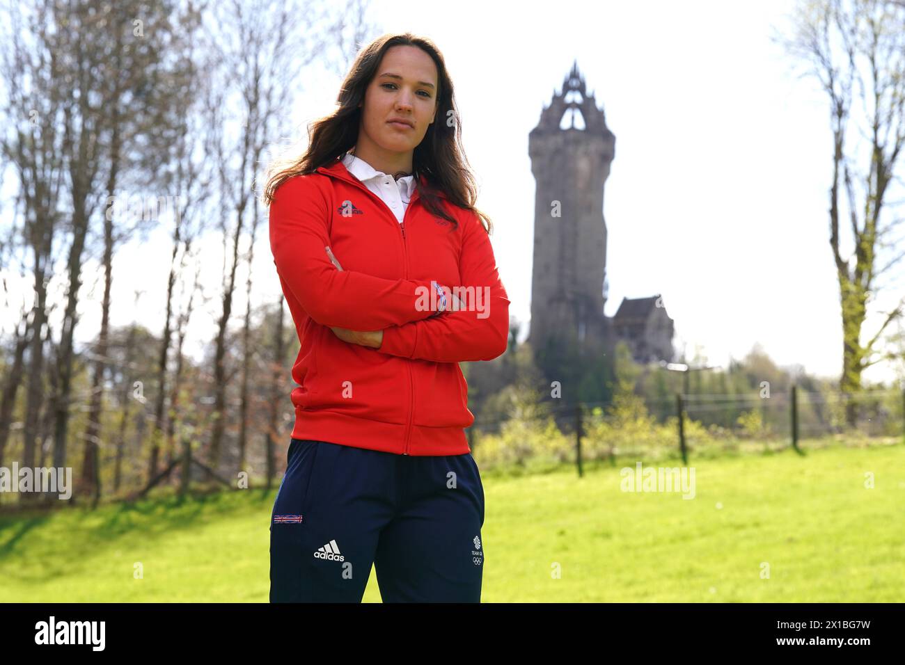 Angharad Evans poses for photographs during the Team GB Paris 2024 ...