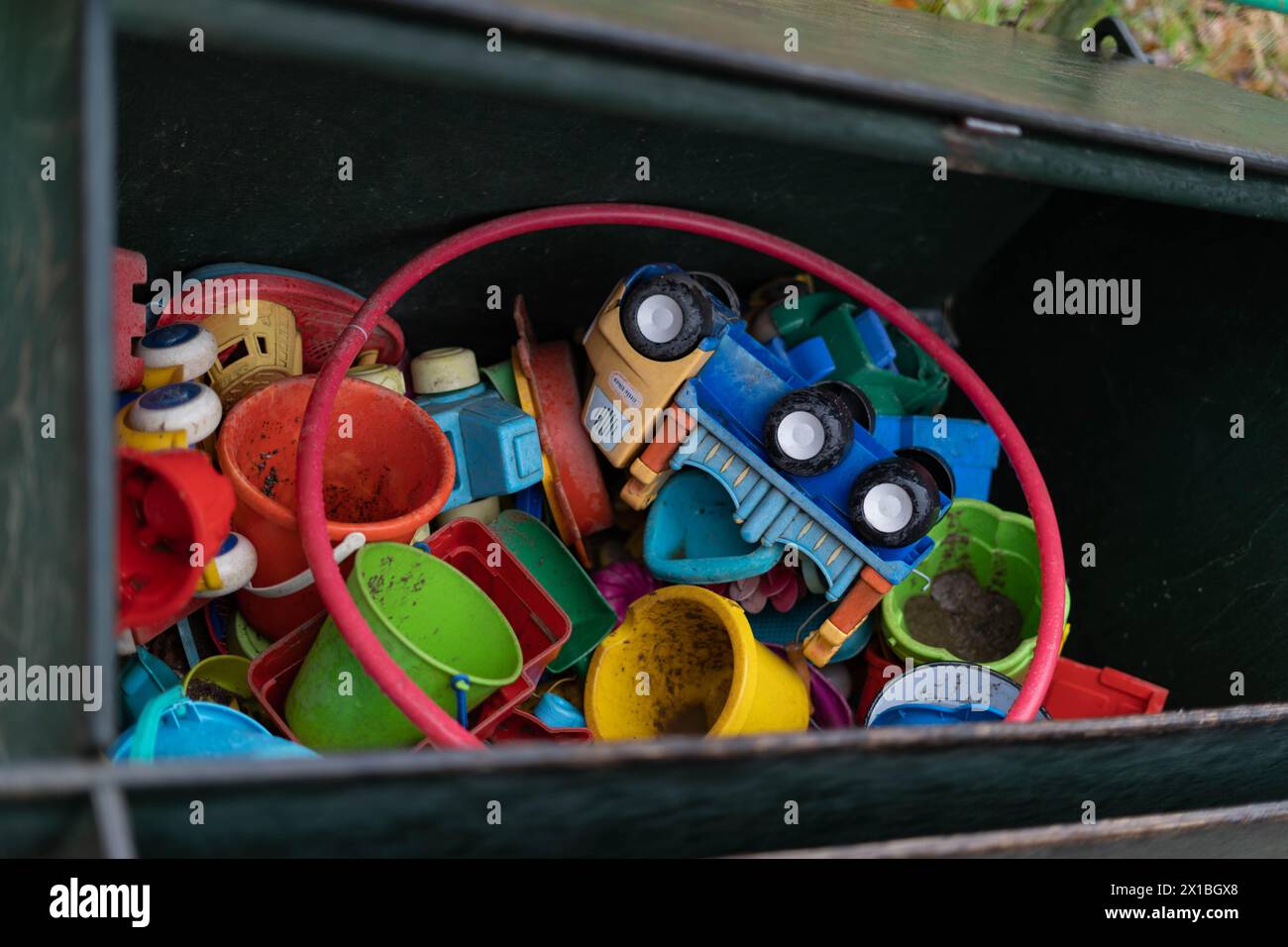 toybox on a children playground Stock Photo - Alamy