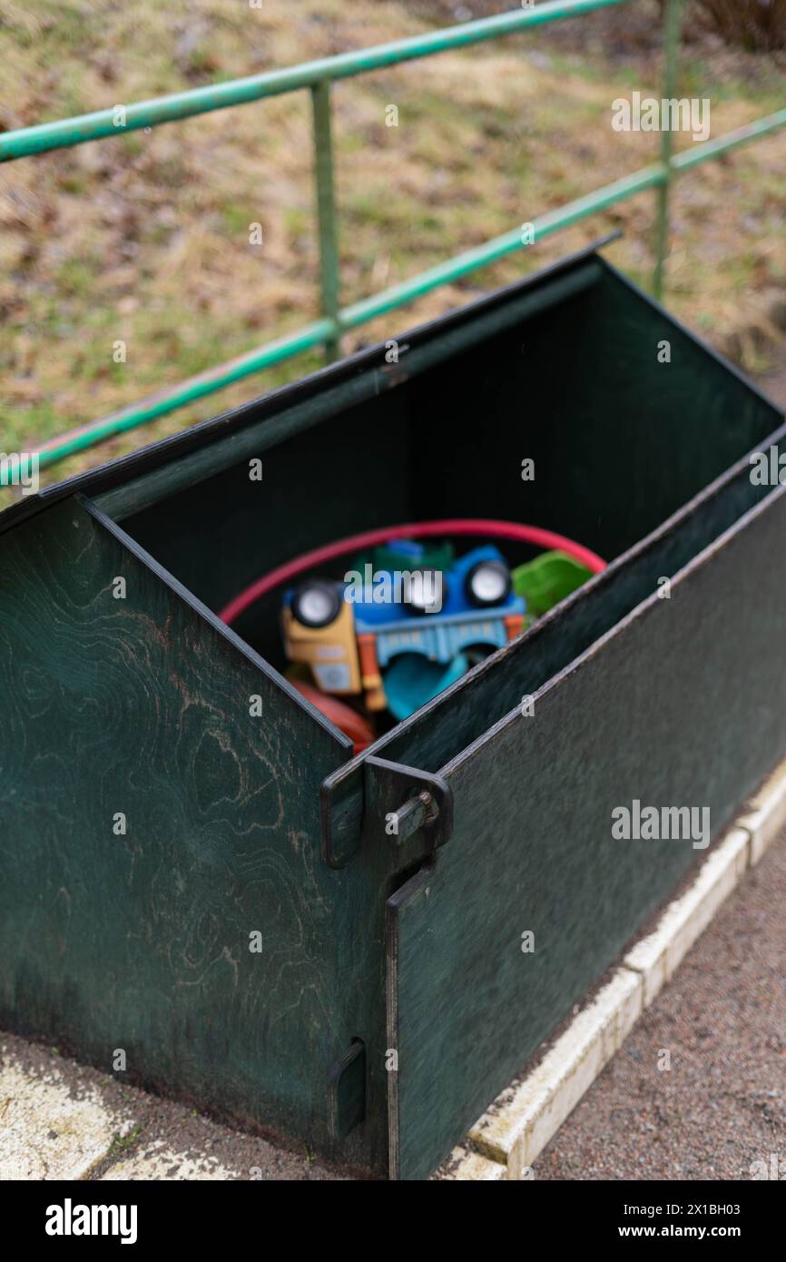 toybox on a children's playground Stock Photo - Alamy