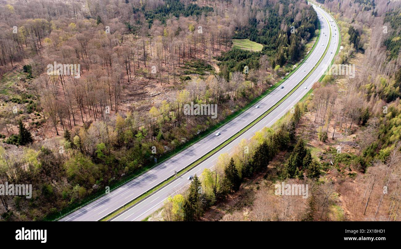 Autobahn from above hi-res stock photography and images - Alamy