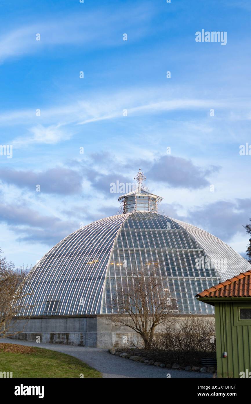 the green house in a botanical garden in stockholm sweden Stock Photo ...