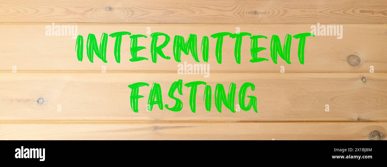 Intermittent fasting symbol. Concept words Intermittent fasting on ...