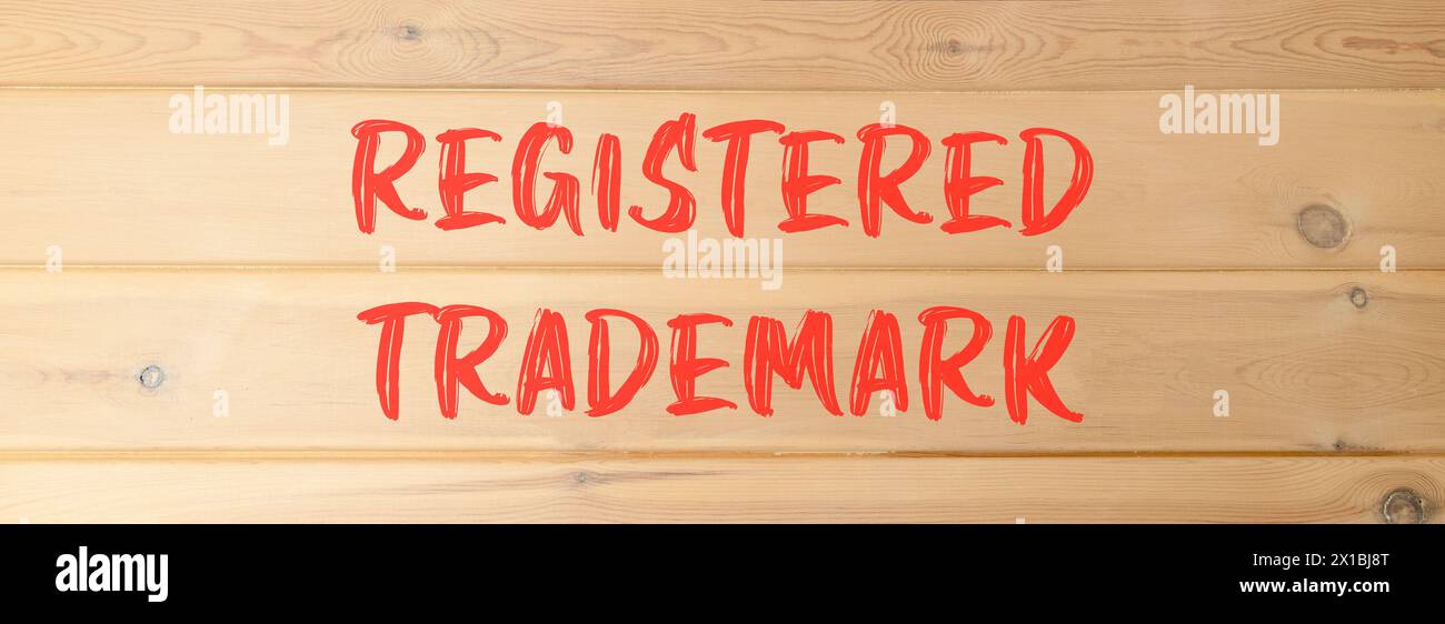 Registered trademark symbol. Concept word Registered trademark ...