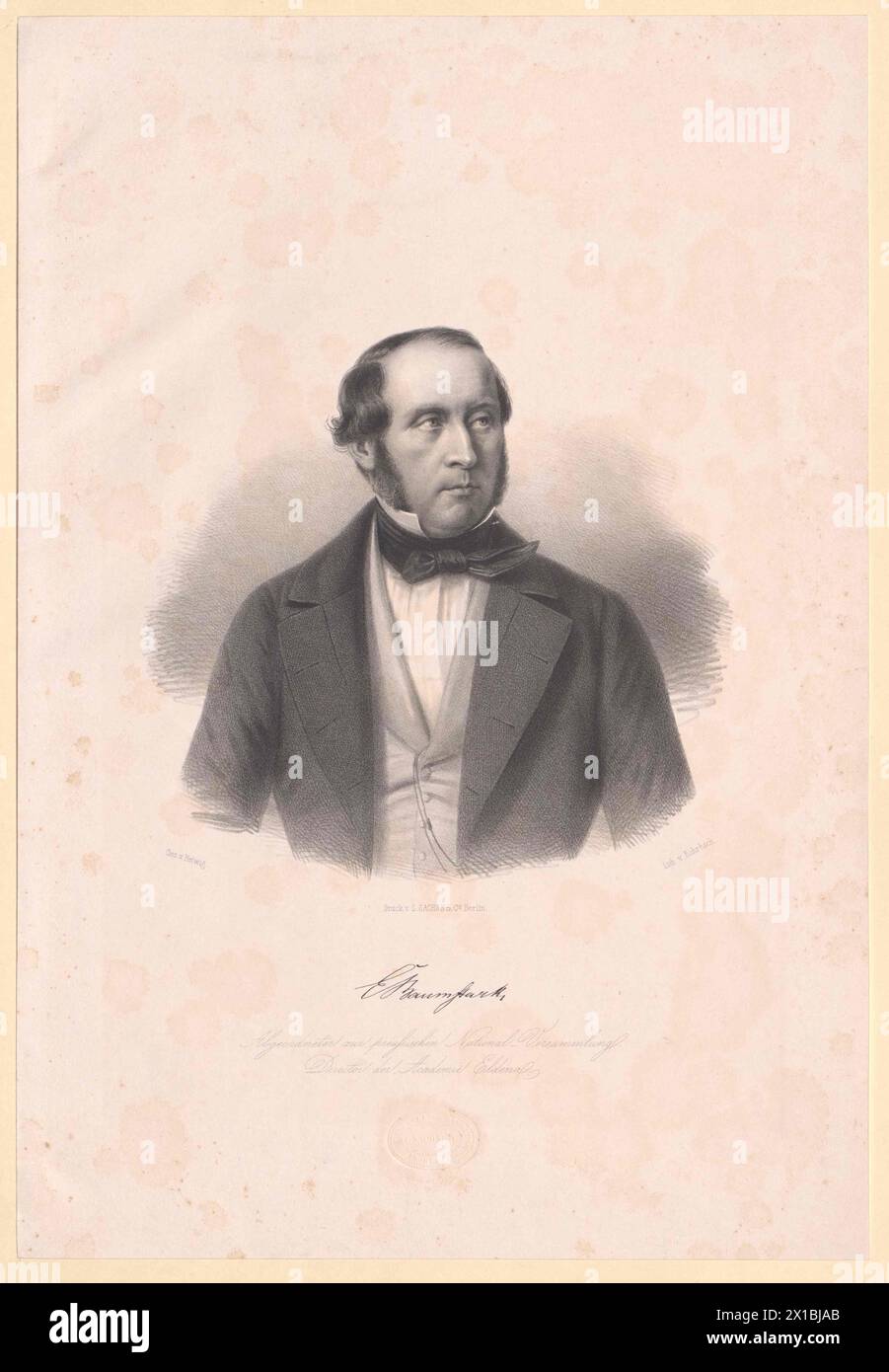 Baumstark, Eduard, German political economist, professor in Greifswald ...