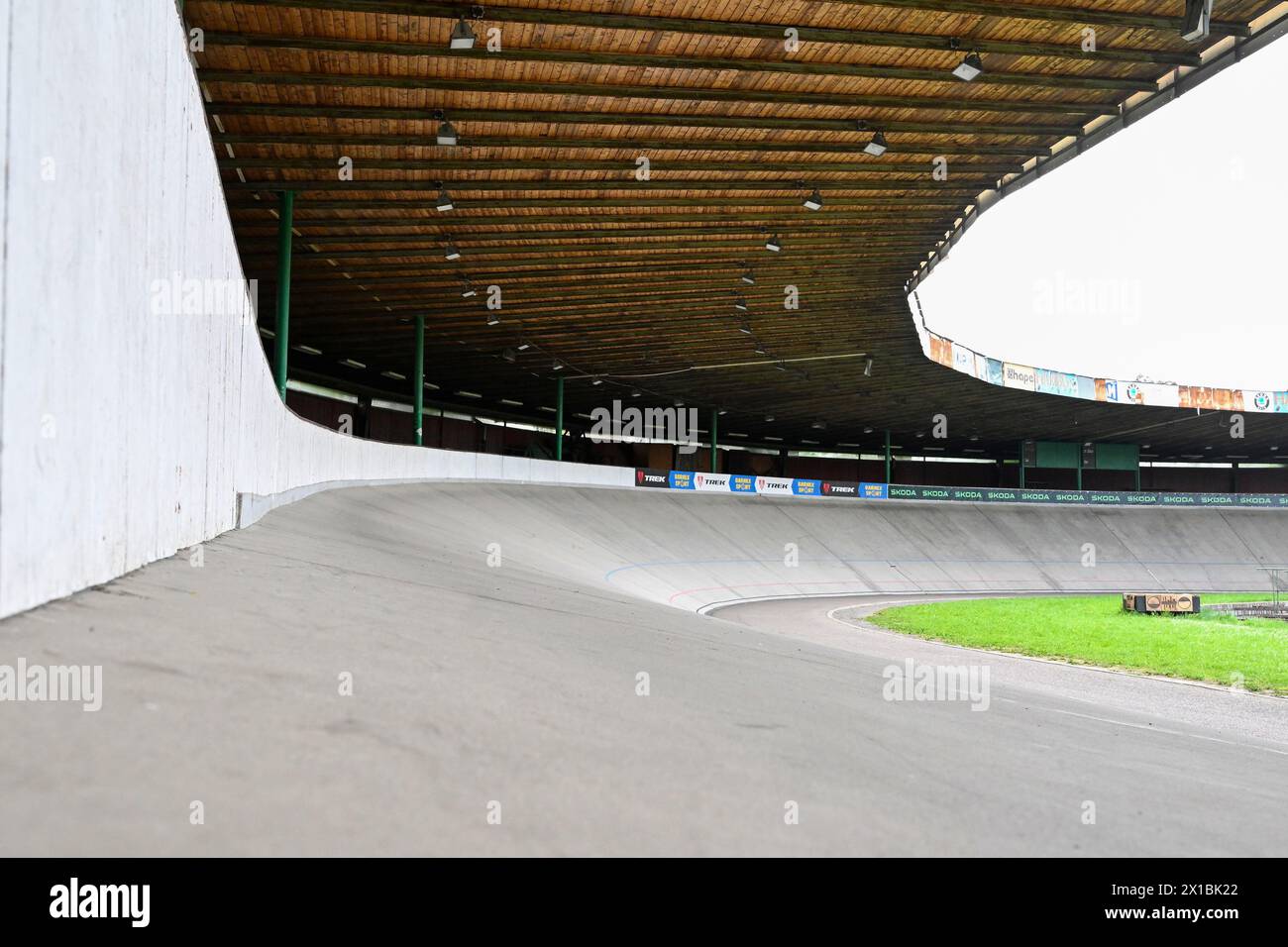 The Brno Velodrome, an outdoor covered concrete velodrome, which hosted ...