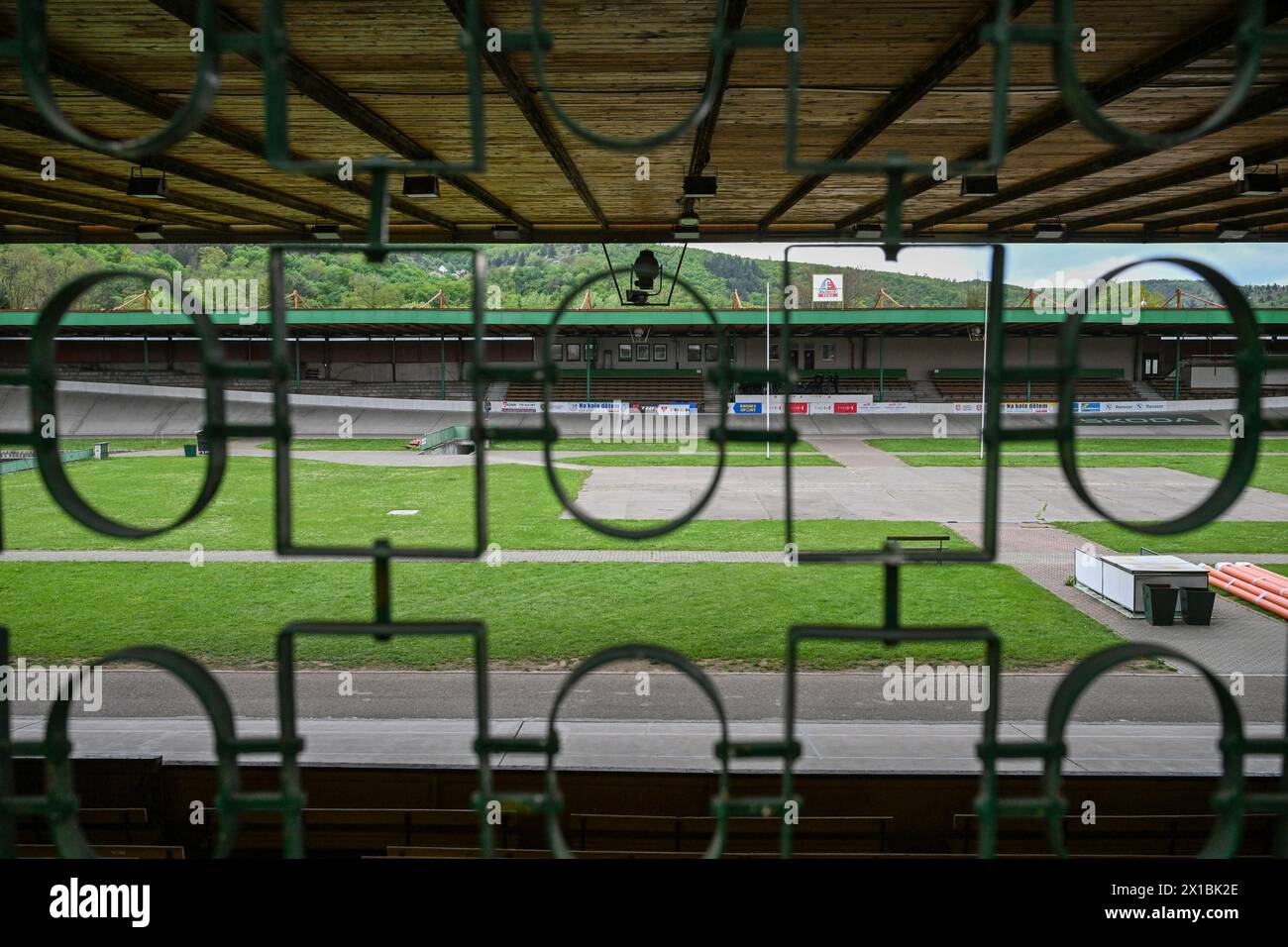 The Brno Velodrome, an outdoor covered concrete velodrome, which hosted ...