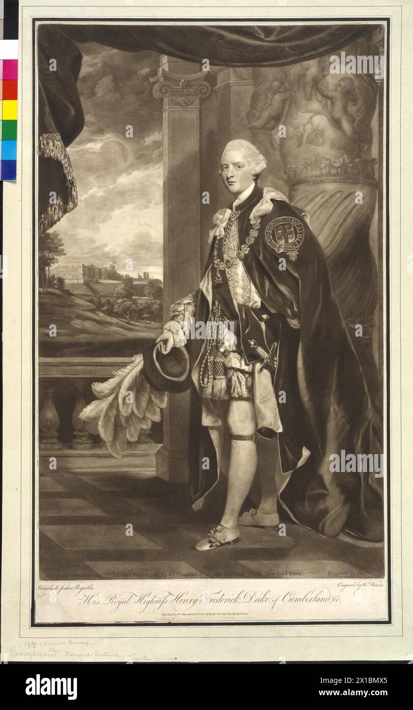Henry Frederick, Duke of Cumberland and Strathearn, mezzotint by Thomas ...