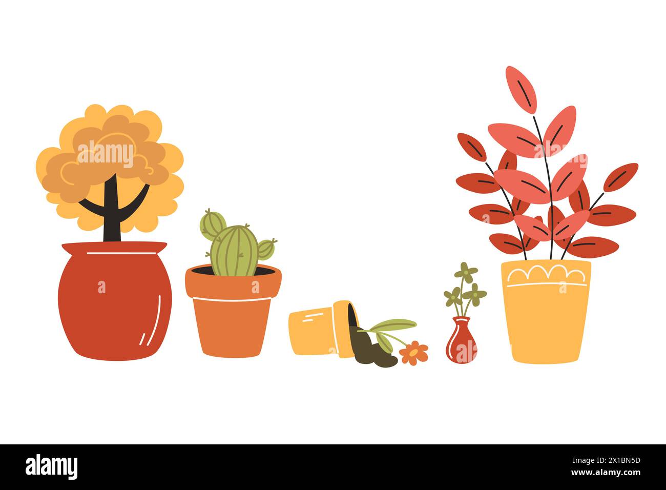 Group flower plants Stock Vector Images - Alamy