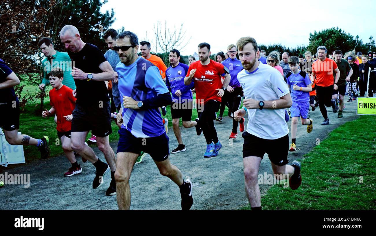 Parkrun at Montrose, Angus, Scotland Stock Photo - Alamy