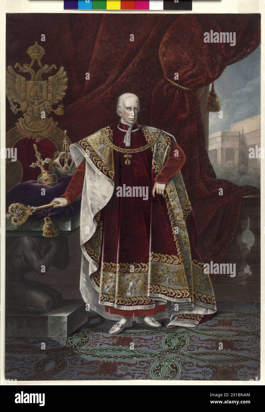 Francis II, Holy Roman Emperor, picture in the vestment of the Order ...