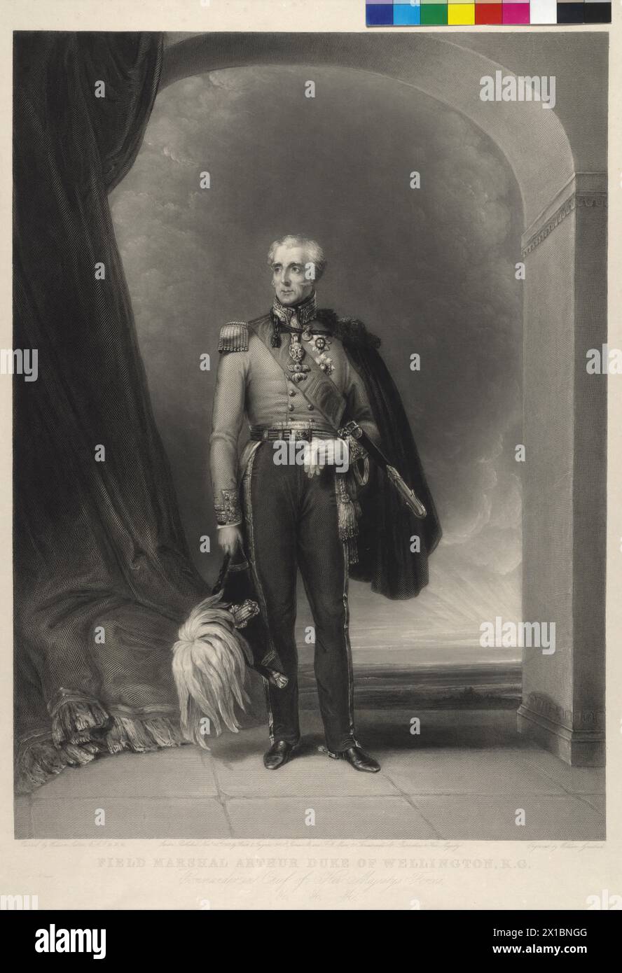 Wellington, Arthur Wellesley Duke of, copper engraving / etching by ...