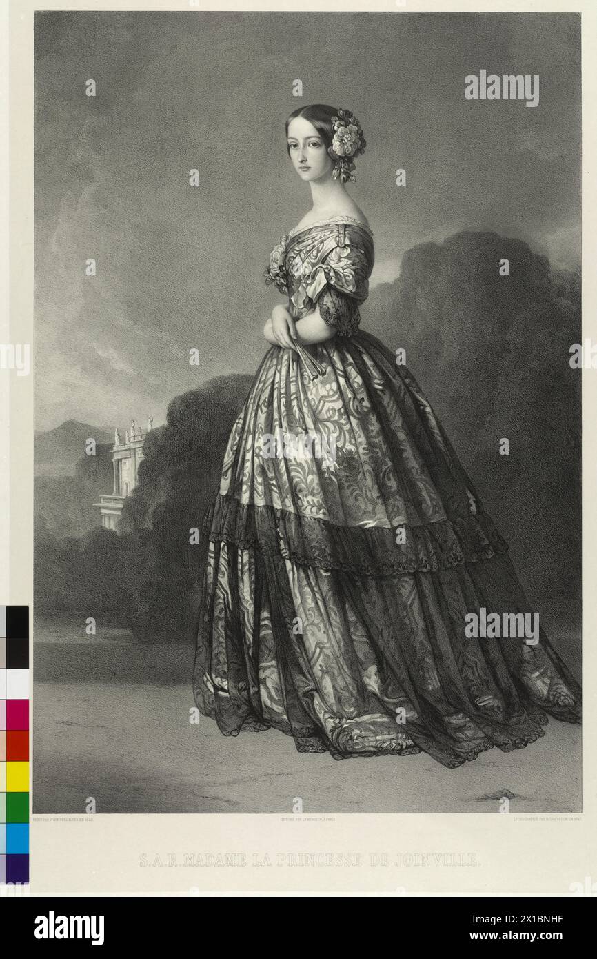 Frances, princess of Brazil, picture (whole figure, standing, half on ...