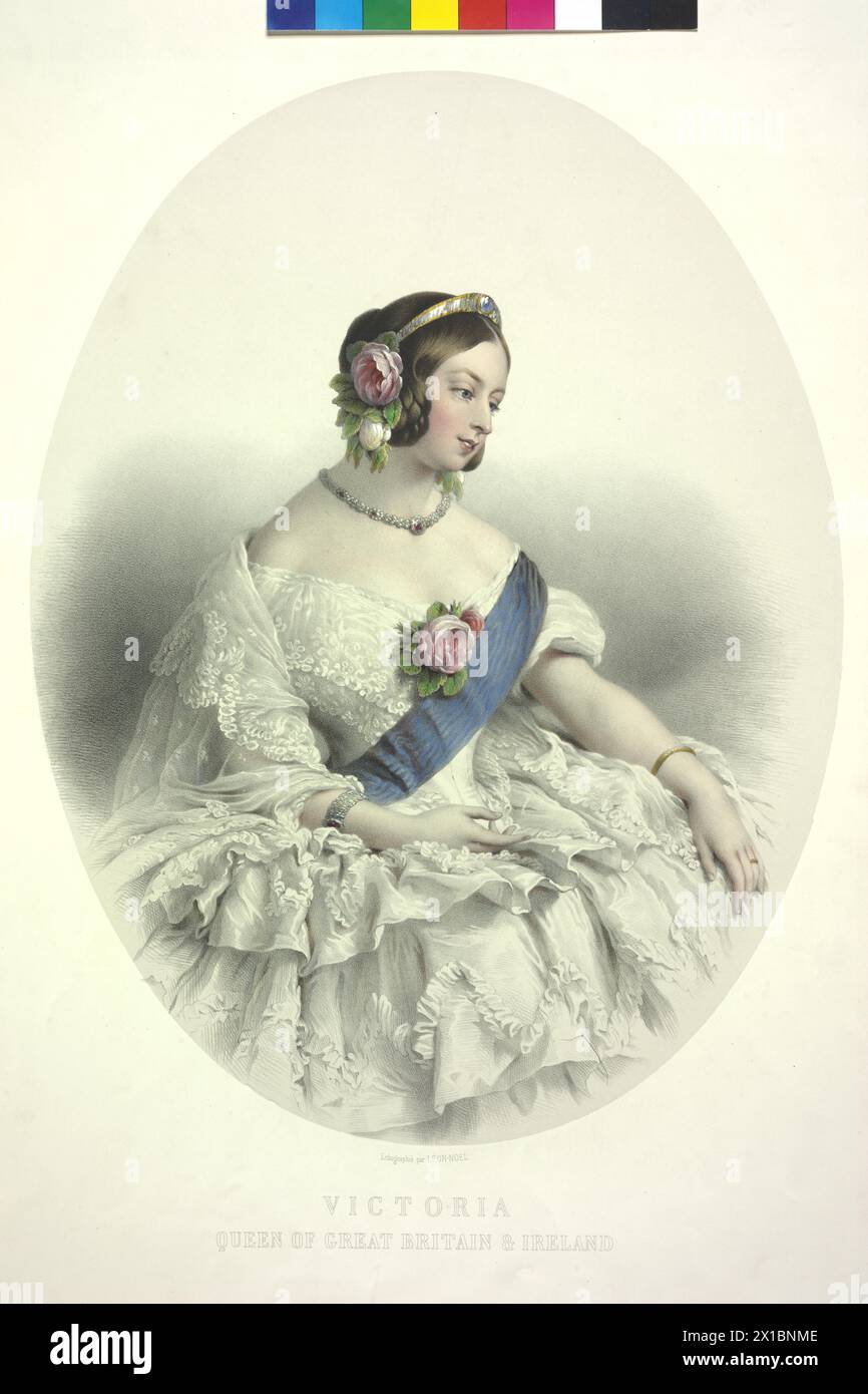 Lithograph of queen victoria hi-res stock photography and images - Alamy