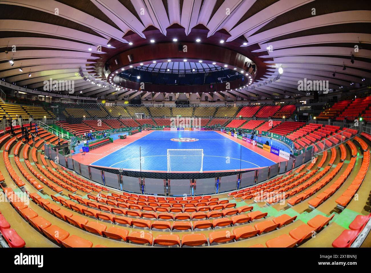 Bangkok, Thailand. 15th Apr, 2024. View of the indoor Stadium Huamark ...