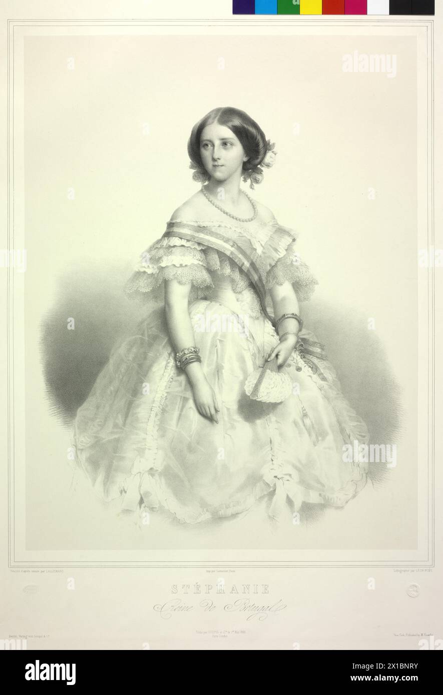 House of Hohenzollern-Sigmaringen, Stephanie Friederike von, lithograph ...