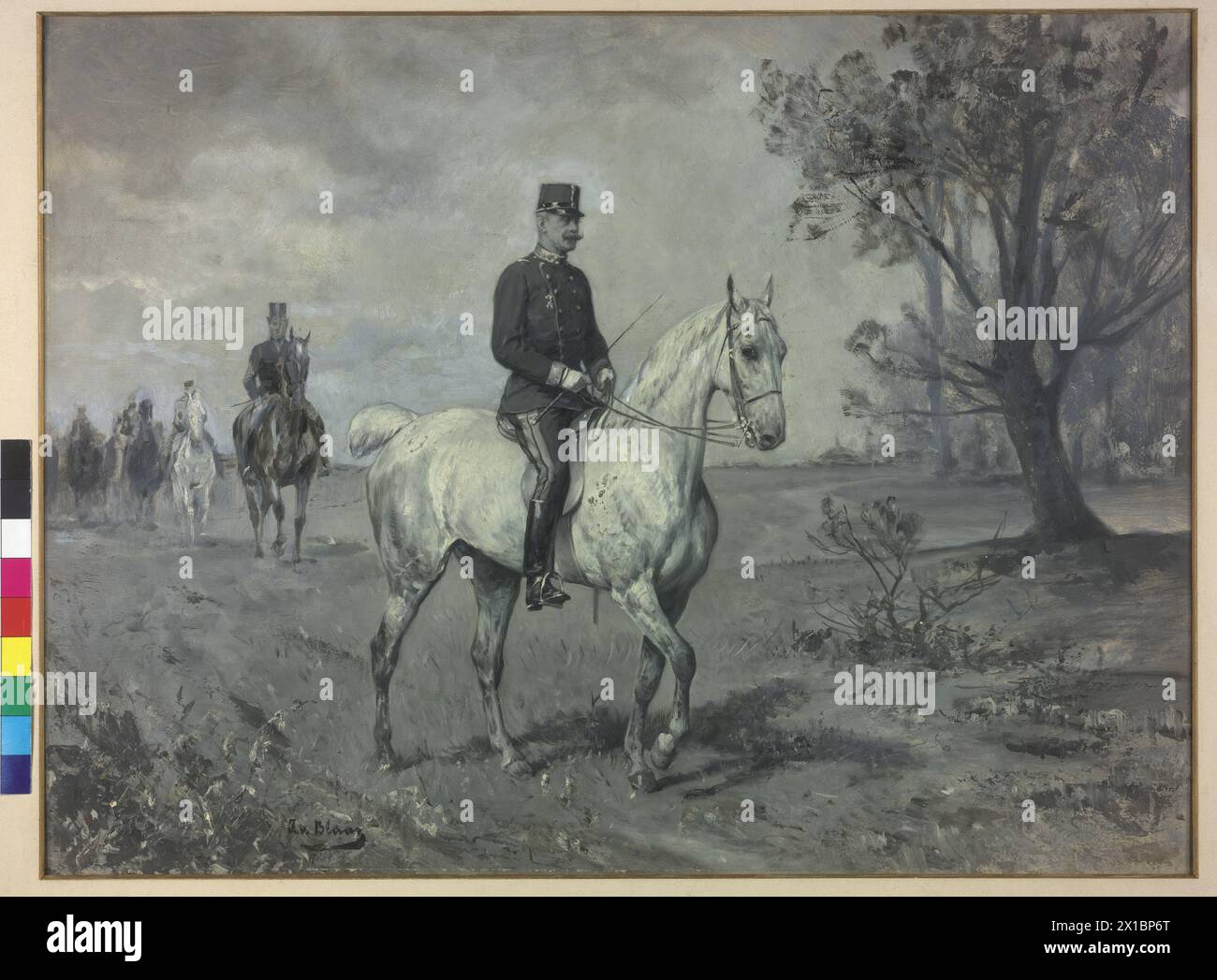 Liechtenstein, Rudolf prince, equestrian image, uniformed, with Fleece ...