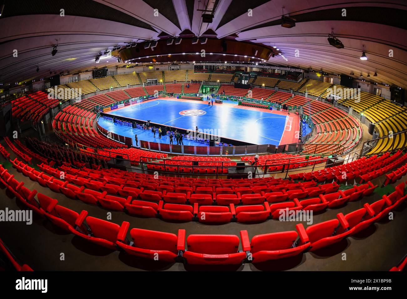 View of the indoor Stadium Huamark during the AFC Futsal Asian Cup ...