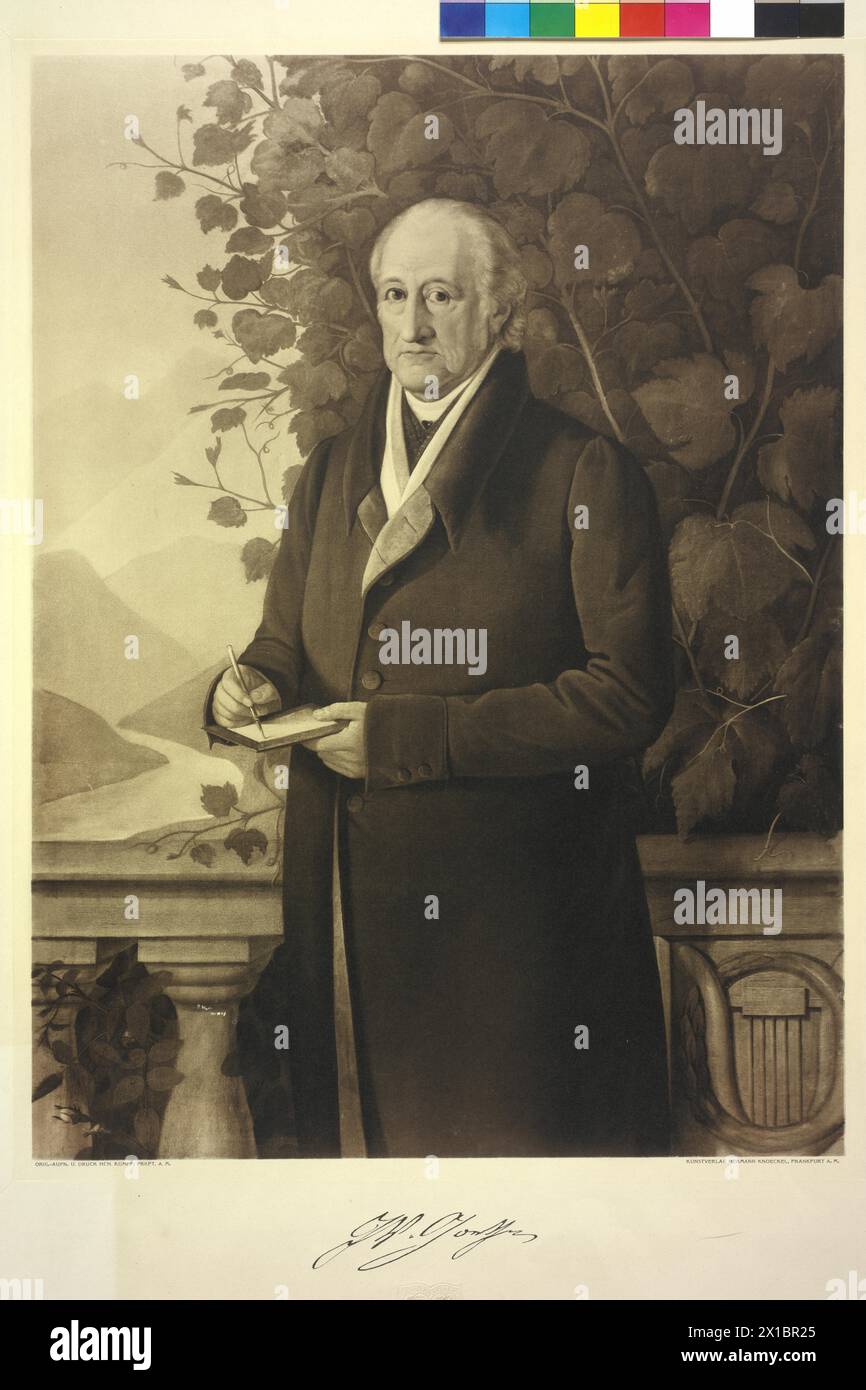 Goethe, Johann Wolfgang von, painting by Johann Joseph Schmeller ...