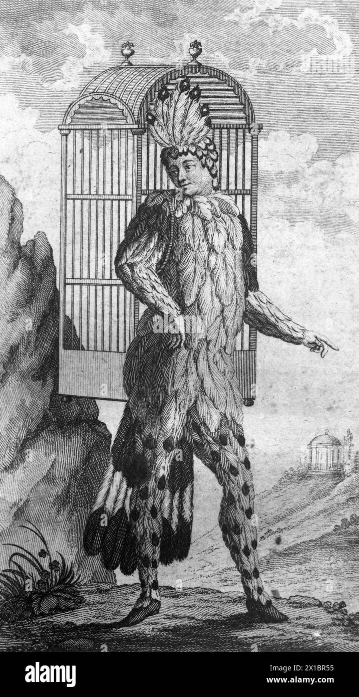 Mozart, Wolfgang Amadeus, magic-flute: statuette of the "Papageno ...