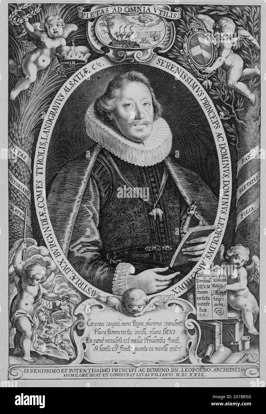 Leopold V, Archduke of Austria, picture (half-length character, half on ...