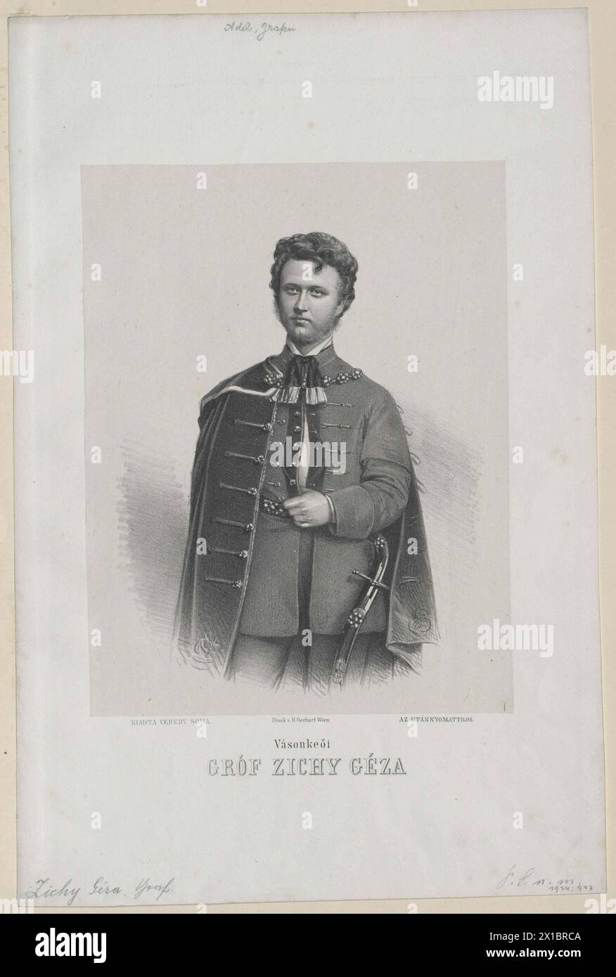 Zichy to Zich and Vasonykeoe, Geza count, - 19830422 PD0705 ...