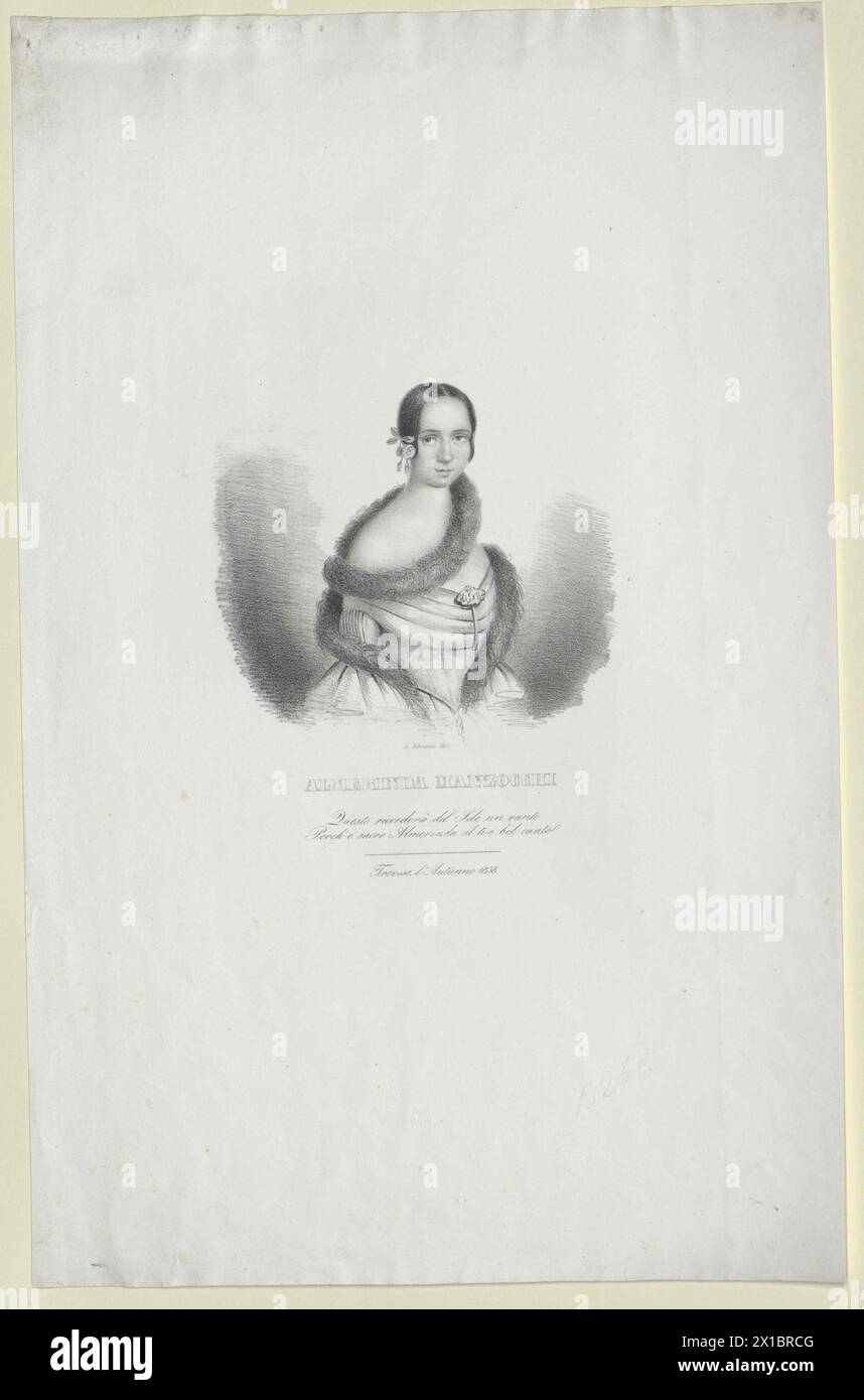 Manzocchi, Almerinda, lived circa 1834, - 19830422 PD0886 - Rechteinfo ...