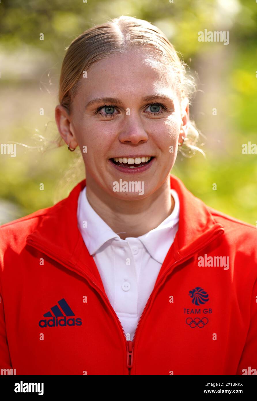 Lucy hope during the team gb paris 2024 swimming team announcement at ...