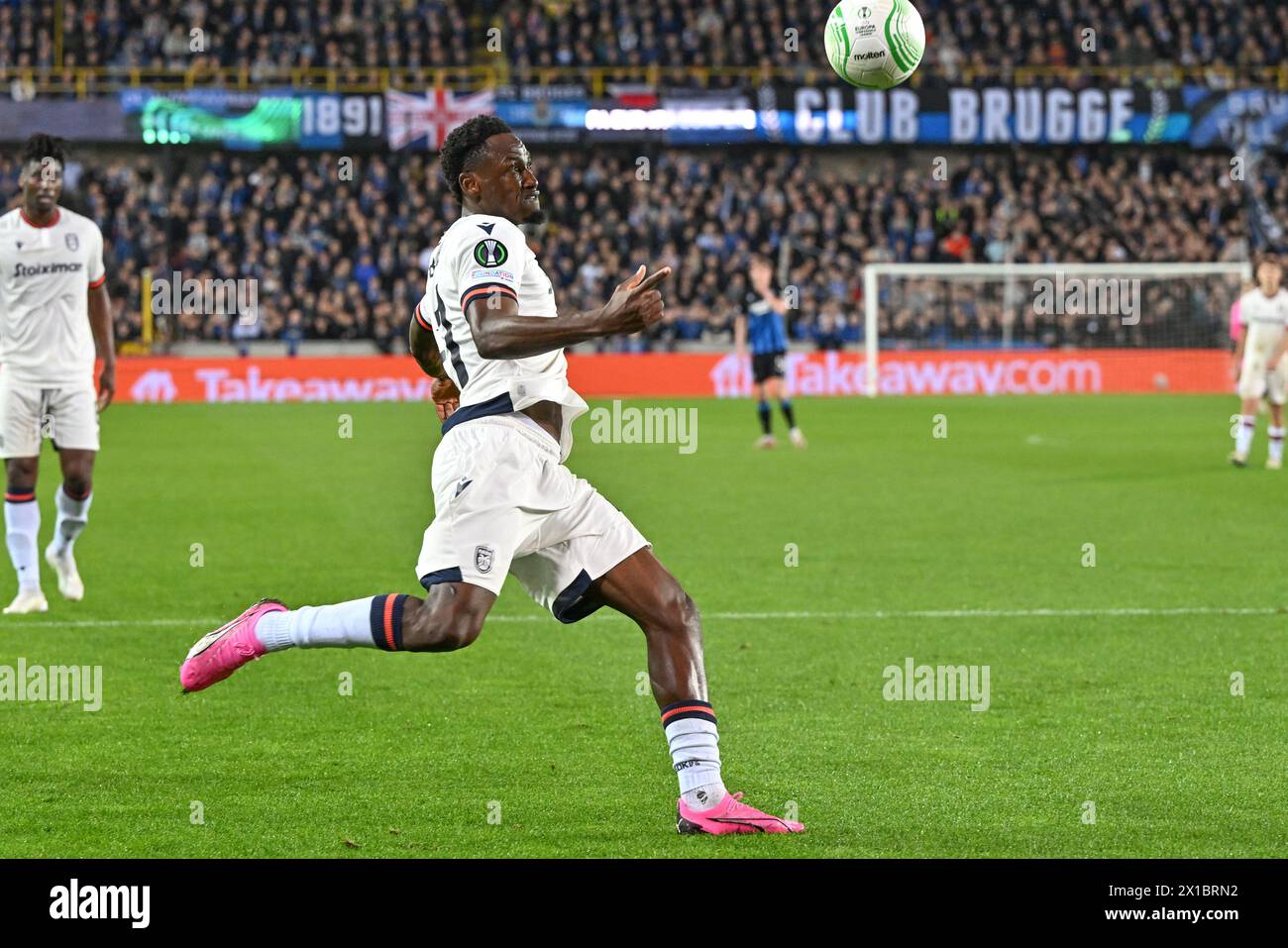 Abdul Rahman Baba (21) of PAOK pictured in action during the Uefa ...